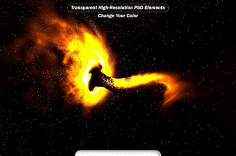 Premium Psd Supermassive Black Hole With Hot Accretion Disk