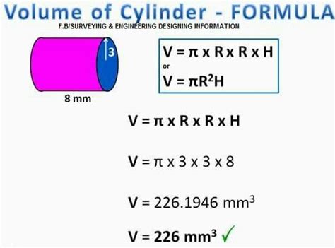 How To Calculate The Volume Of A Cylinder Steps With