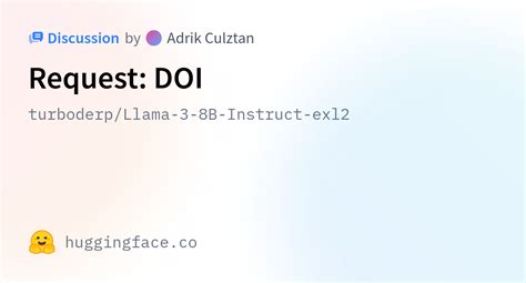 Turboderp Llama B Instruct Exl Request DOI
