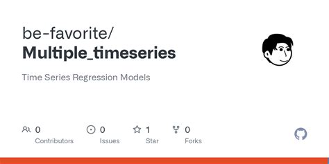 github be favorite multiple timeseries time series regression models