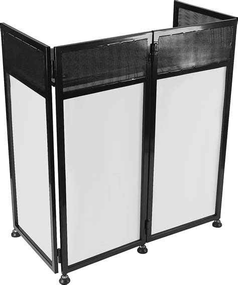 Dj Event Booth Facade White Black Metal Frame Booth Portable Dj Facade Booth Table