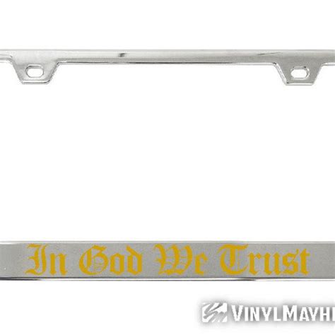 In God We Trust License Plates Etsy