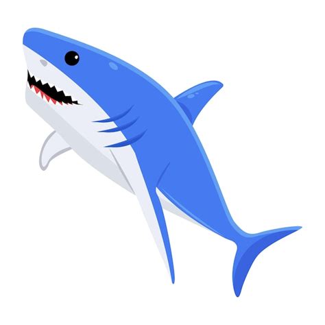 Premium Vector A Shark With A Small Mouth And A Small Mouth