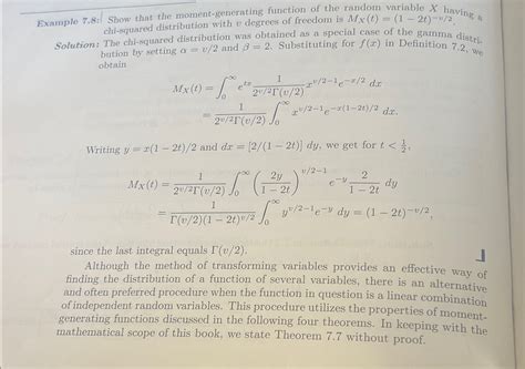 Solved Solve This 7 21 ﻿using The Moment Generating