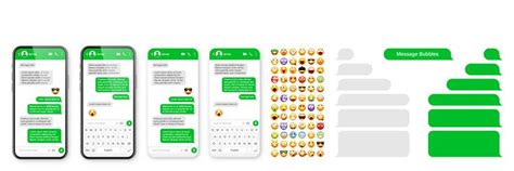 Smartphone Messaging App User Interface Royalty Free Vector