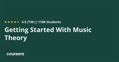 Getting Started With Music Theory Coursera