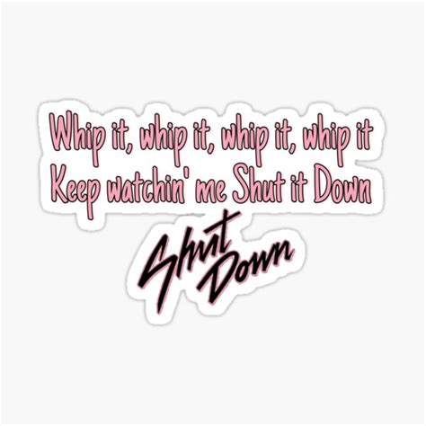 Shut Down Black Pink Sticker For Sale By Dar Dua Redbubble