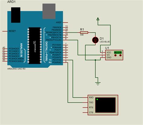 How To Simulate The Ir Infrared Sensor With Arduino In Proteus