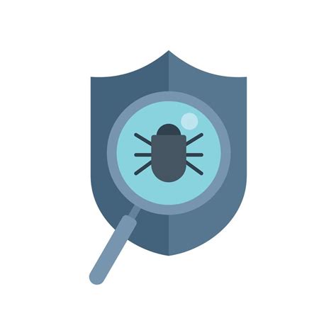 Magnifying Glass Detecting Computer Virus Malware With Shield Protection 50489382 Vector Art At