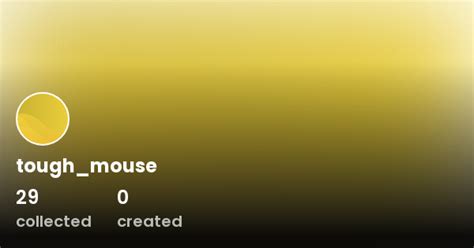 Tough Mouse Profile Opensea