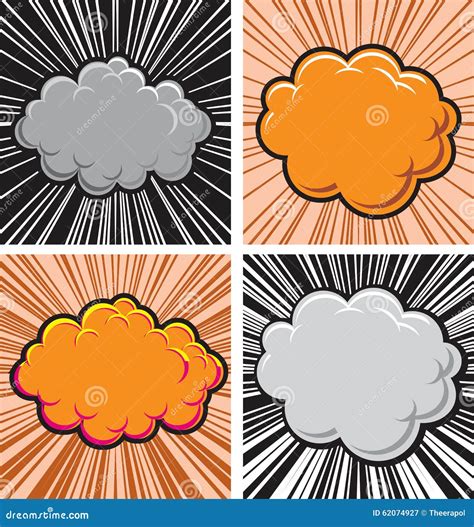 Explotion Stock Illustration Illustration Of Blue Clouds 62074927