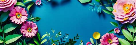 Premium Photo Abstract Art Meets Nature A Blue Background With