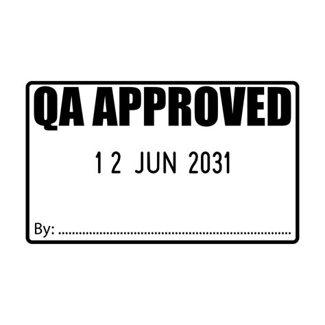 Qa Approved Date Stamp Stamp Lab