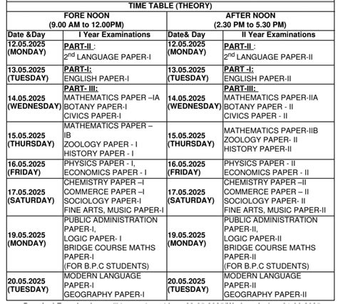 Ap Inter Supplementary Exams May 2025 Hall Tickets Time Table