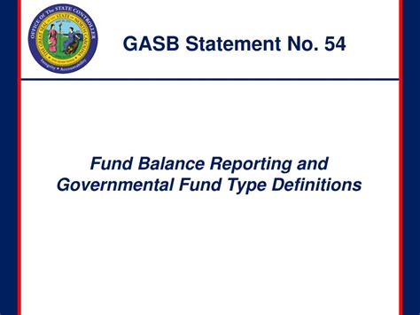 PPT GASB Statement No 54 PowerPoint Presentation Free Download ID 559934