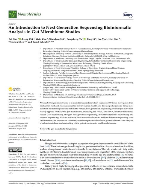 An Introduction To Next Generation Sequencing Bioinformatic Analysis In