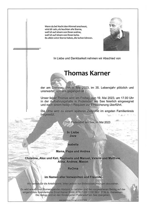 Thomas Karner Bestattung Hitzinger Raum Neusiedl Am See
