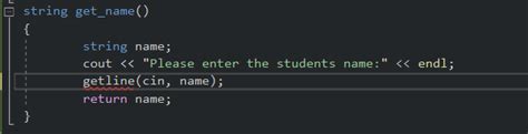 Solved 9 String Getname String Name Cout