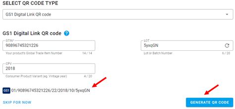 E Label Editor QR Code Creating GS1 Digital Link E Label Codes Scantrust Help Center