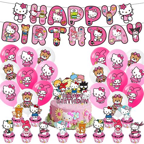 Happy Birthday Hello Kitty Banner
