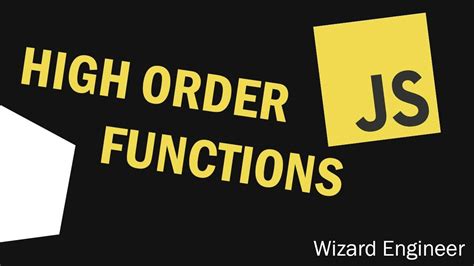 High Order Functions And Array In Javascript Youtube