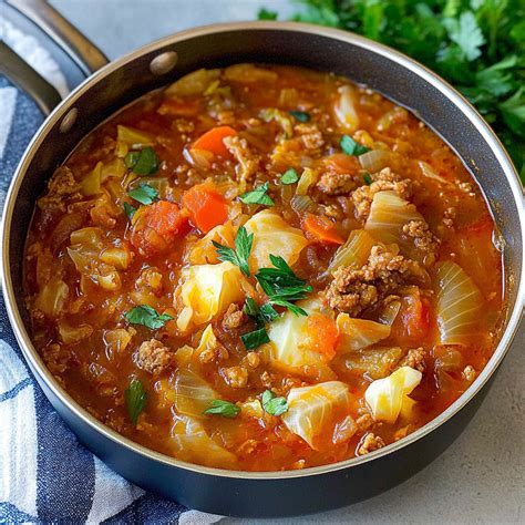 Easy And Healthy Cabbage Soup Recipe