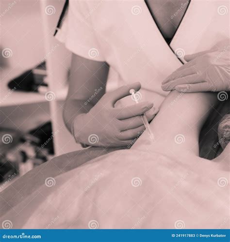 Injection Into Armpit Stock Image Image Of Female Injection 241917883