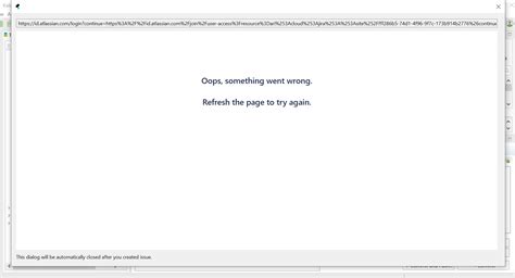 in jira intigration bug raised option after clicking new the link is