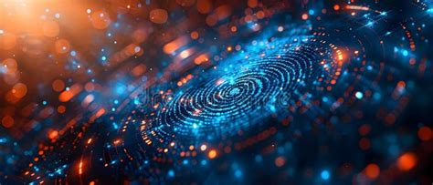Secure Fingerprint Tech Abstract Concept Biometric Security Fingerprint Recognition