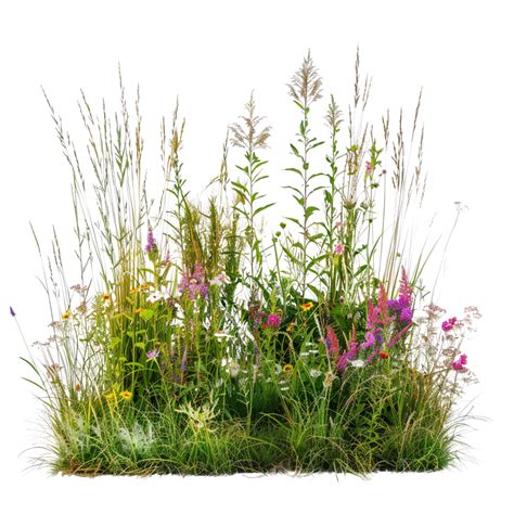 A Mixed Prairie Grass Bed In Mid Summer Tall And Dense With Grasses In