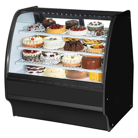 True Tgm R 48 Scsc B W Curved Glass 48 Wide Refrigerated Pastry Disp