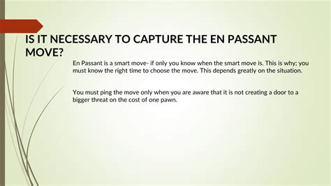 Ppt Chess En Passant Rule Defeat Opponents With Special Pawn Move In