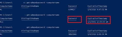 Ad Filter To Get Local Administrator Password Expiry Date And Time Programming And Development