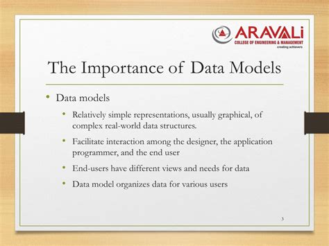 ppt data models department of computer and science powerpoint
