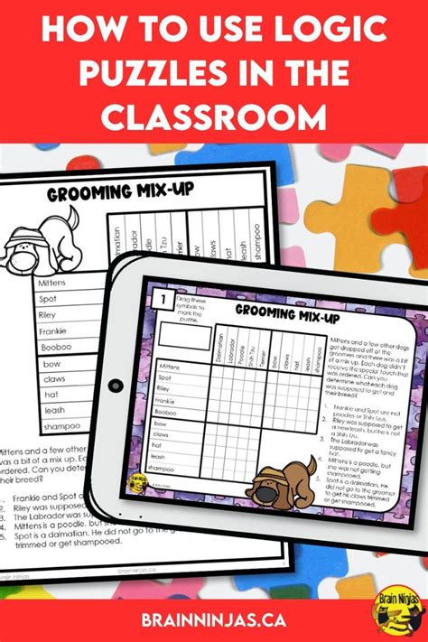 How To Use Logic Puzzles In The Classroom Ninja Notes Logic Puzzles