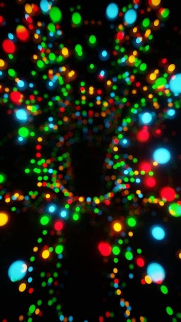 Premium Photo Colorful Abstract Light Bokeh On Dark Background