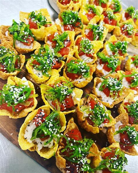 Mazi Bowen On Linkedin Ahi Tuna Wonton Chip Sushi Rice Seaweed