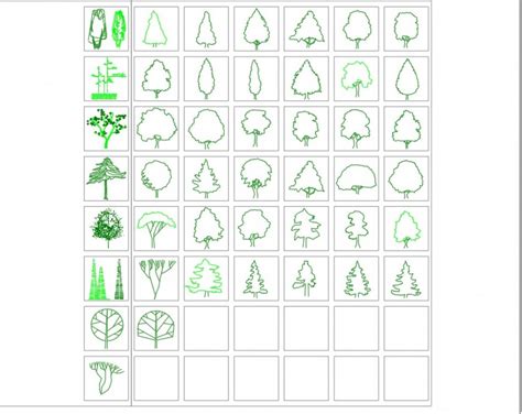 Tree Elevation Plan Autocad File