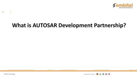 What Is Autosar Development Partnership Pptx