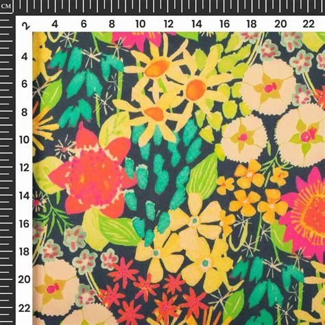 Beautiful Botenical Floral Digital Print Muslin Fabric At ₹ 120meter