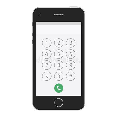 Keypad For On Smartphone Screen Stock Vector Illustration Of Icon Digital 107084742