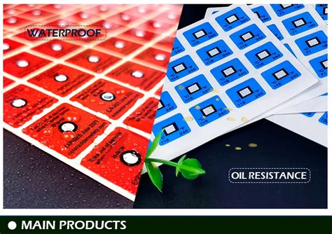 Heat Sensitive Color Changing Irreversible Temperature Indicator Label