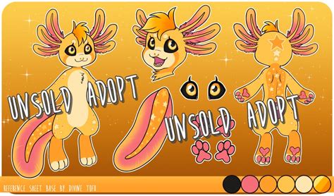 Axolotl Base Reference Sheet Malefemalegenderless Anthro Etsy