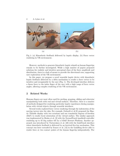 Deltafinger A 3 Dof Wearable Haptic Display Enabling High Fidelity