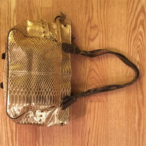 Brand New Gold Super Classy Snake Skin Handbag Gem