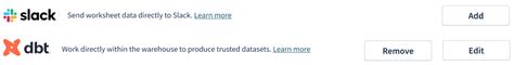 Manage Dbt Integration