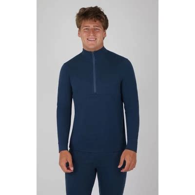 90 Degree By Reflex Mens Silicon Tek Scuba Everyday Half Zip Blue