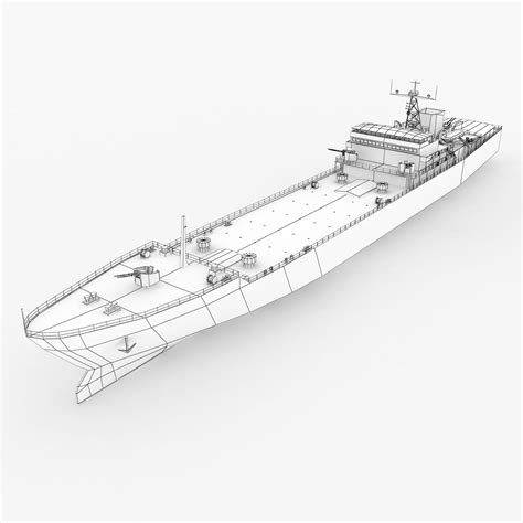 Type 072ii Class Landing Ship Modelo 3d 45 Obj Max Fbx 3ds Free3d