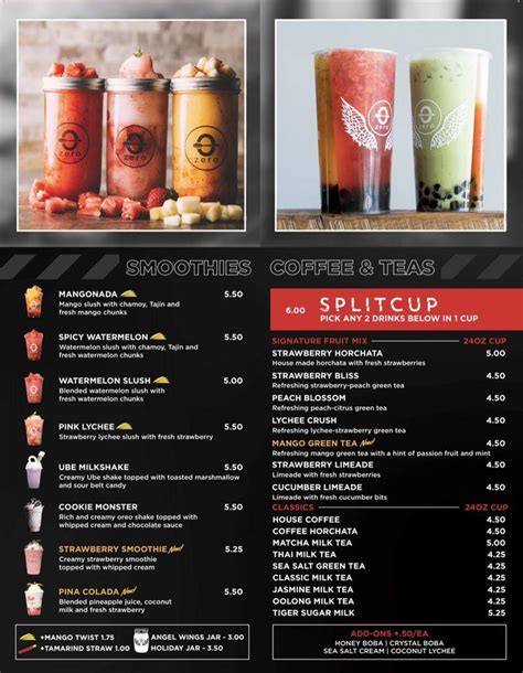 Menu At Zero Degrees Restaurant Cypress