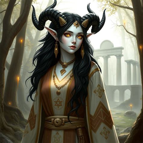 Whispers Of The Wild Holy Female Satyr Priestess